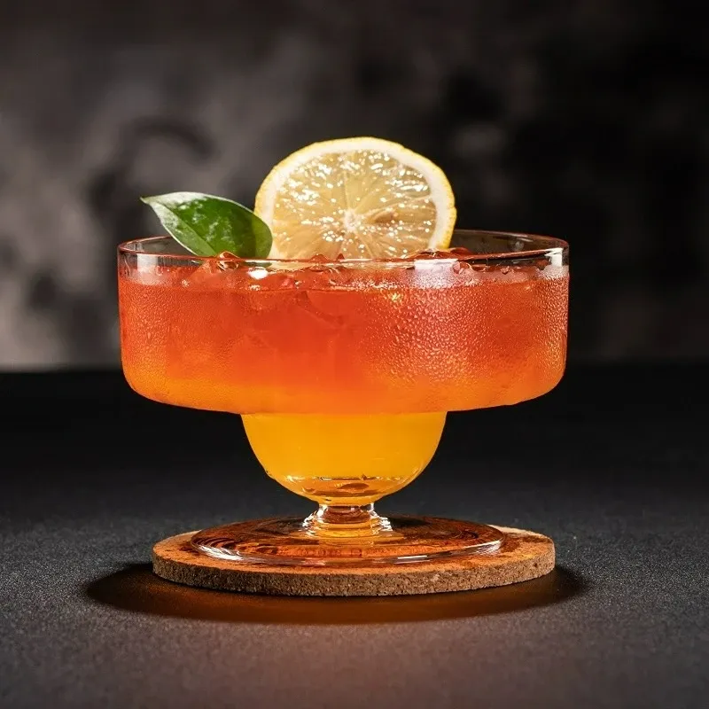 Creative Short Leg Cocktail Glasses Wide Mouth Martini & Margarita Cups ...