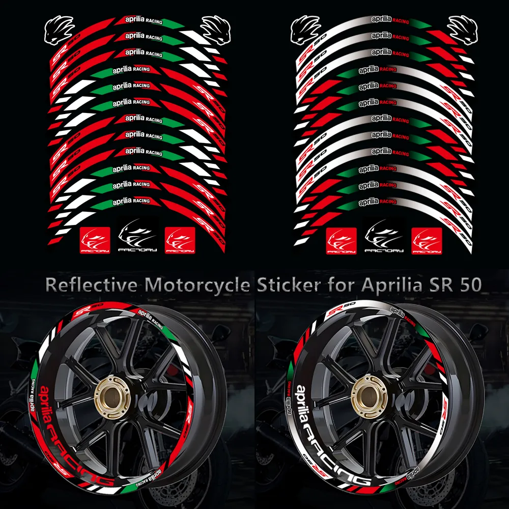 DHgate.com:Reflective Aprilia SR50 Motorbike Rim Stripe Sticker, 13 ...