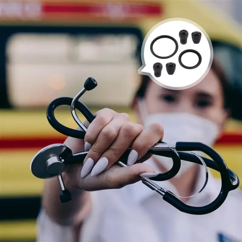 Doctor Stethoscope set of earphones - of Ear Pieces with Ear Tips ...