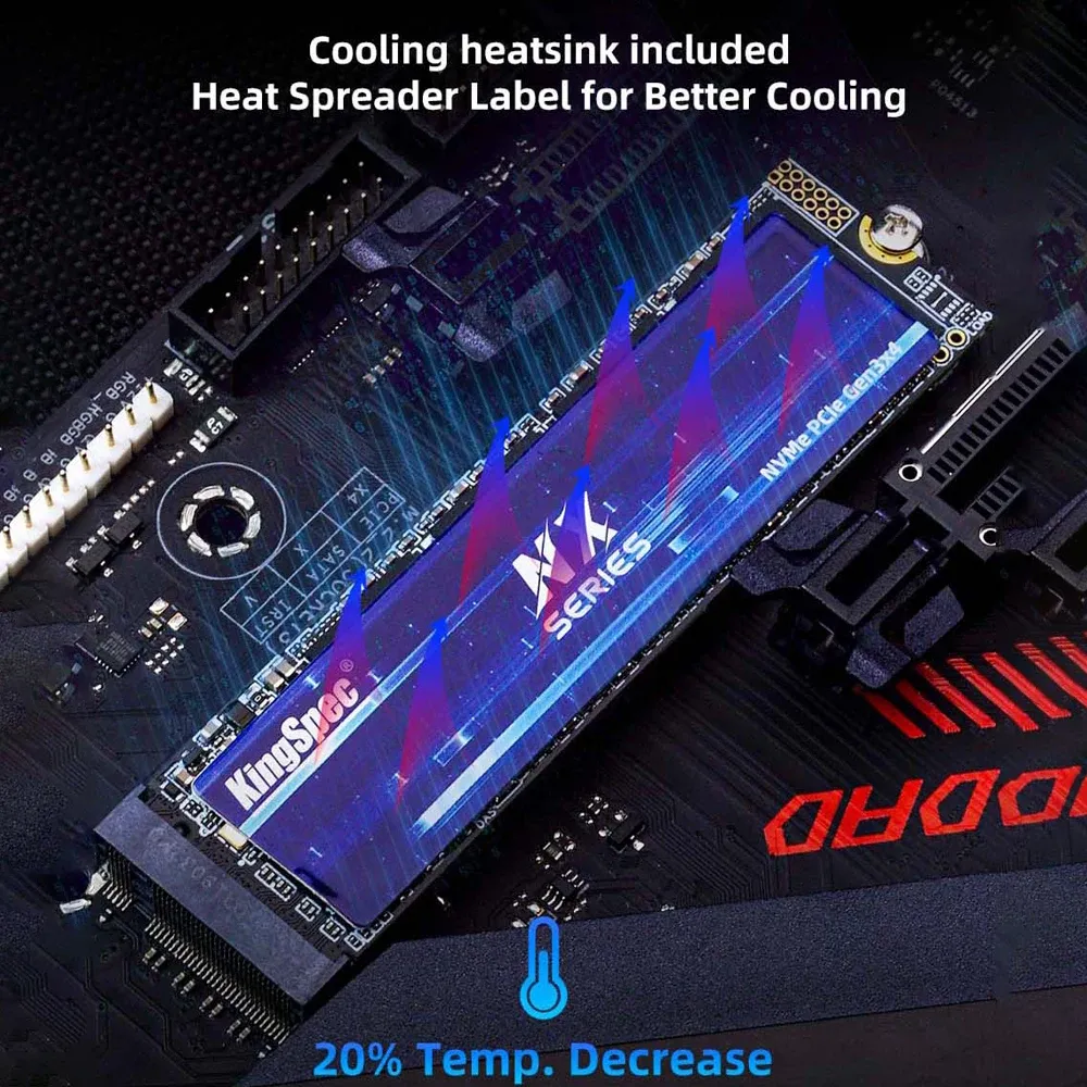 DHgate.com:KingSpec 1TB/2TB NVMe M.2 SSD (256GB, 512GB) - PCIe NVMe ...