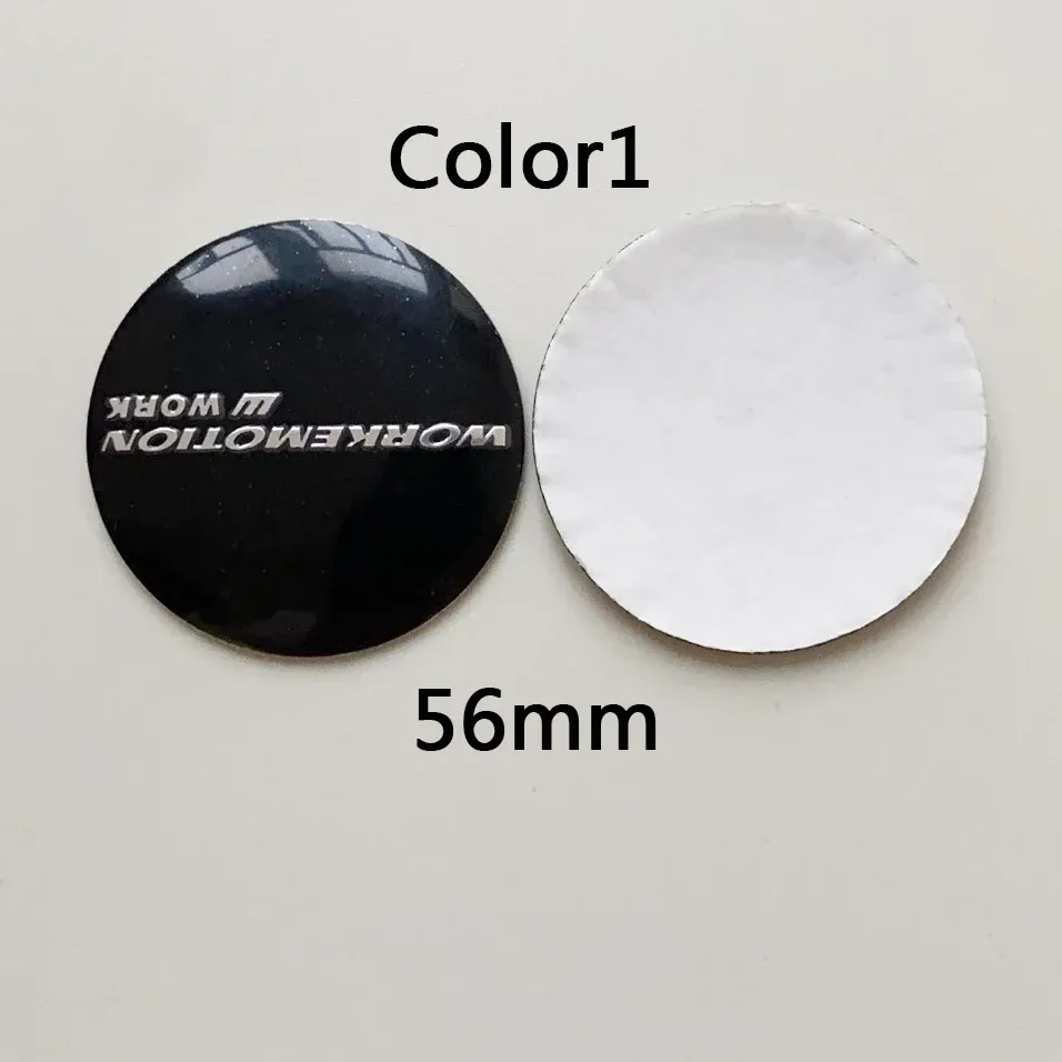 56mm Car 45mm Wheel Center Cap Emblem Sticker For WORKEMOTION ADVAN ...