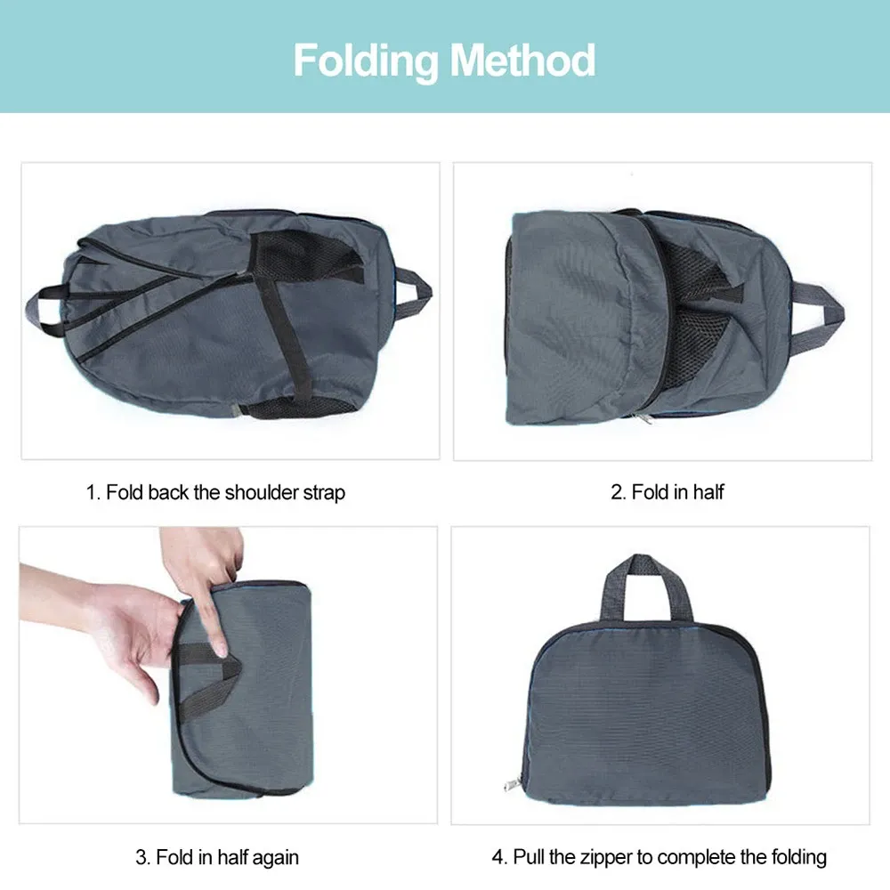 Foldable Backpack Ultralight Waterproof Daypack Portable Travel Hiking ...