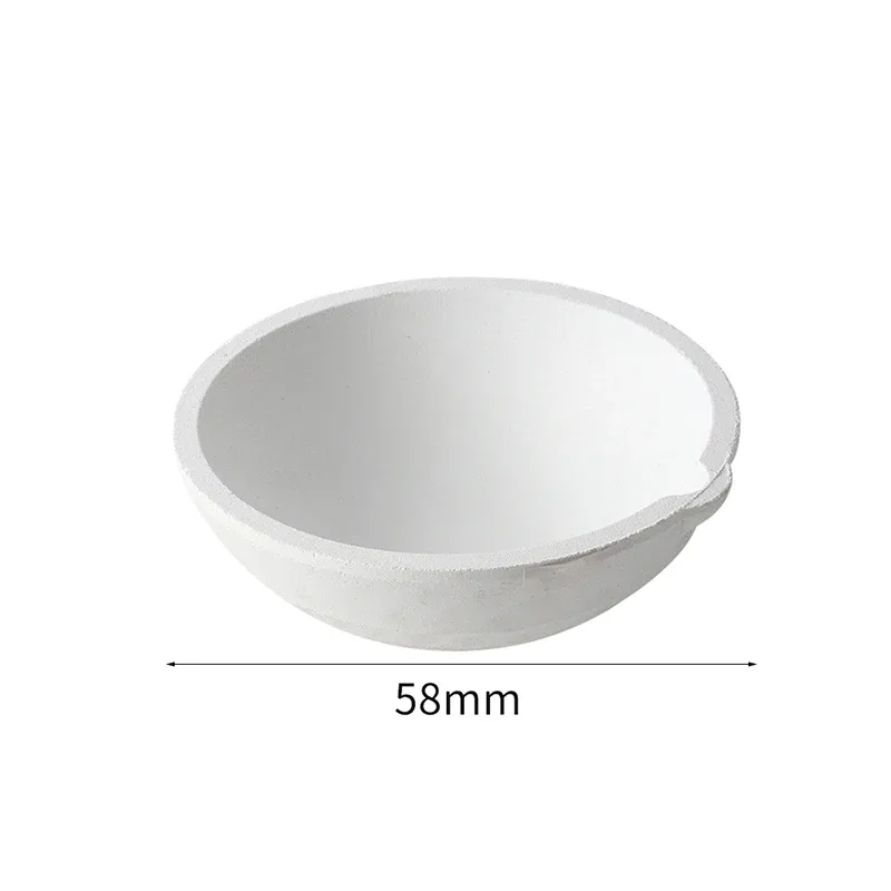 100g-5000g High Temperature Quartz Bowl Crucible for Furnace Melting ...