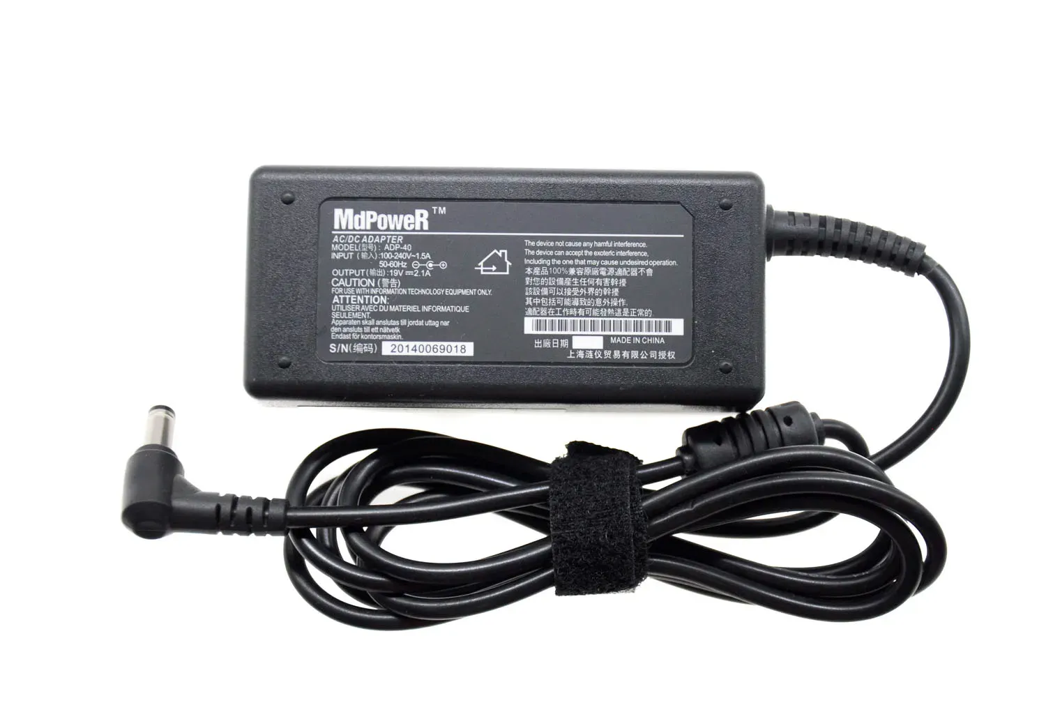 19V 2.1A FOR ASUS LCD Monitor AC Adapter Power Supply Charger Cord ...