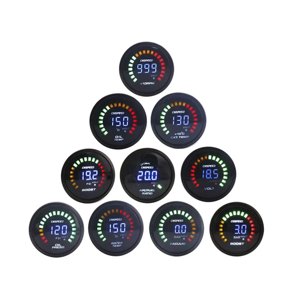 Digital Turbo Boost Gauge | Oil Pressure Water Temp Gauge | Vacuum, EGT ...