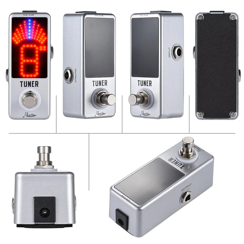 DHgate.com:Mini Guitar Tuner Pedal, Chromatic Tuner Effect with LED ...