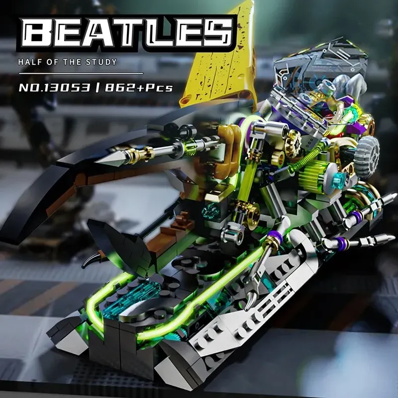 Glowing Beetle Building Blocks - Movable Wings, Mechanical Insect Model ...