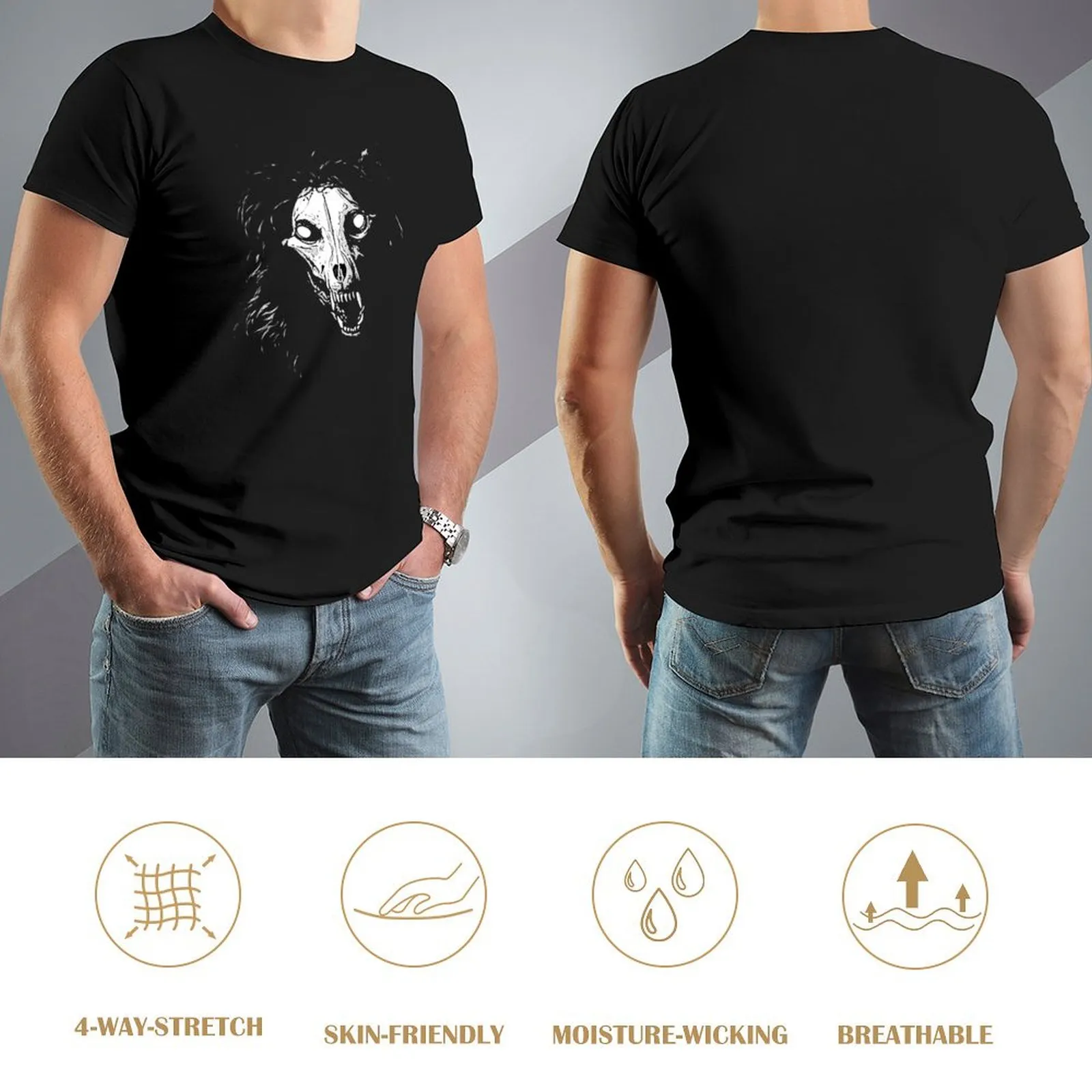 Scp 1471 Graphic T Shirts For Men Short Sleeve Black Aesthetic Fanart ...