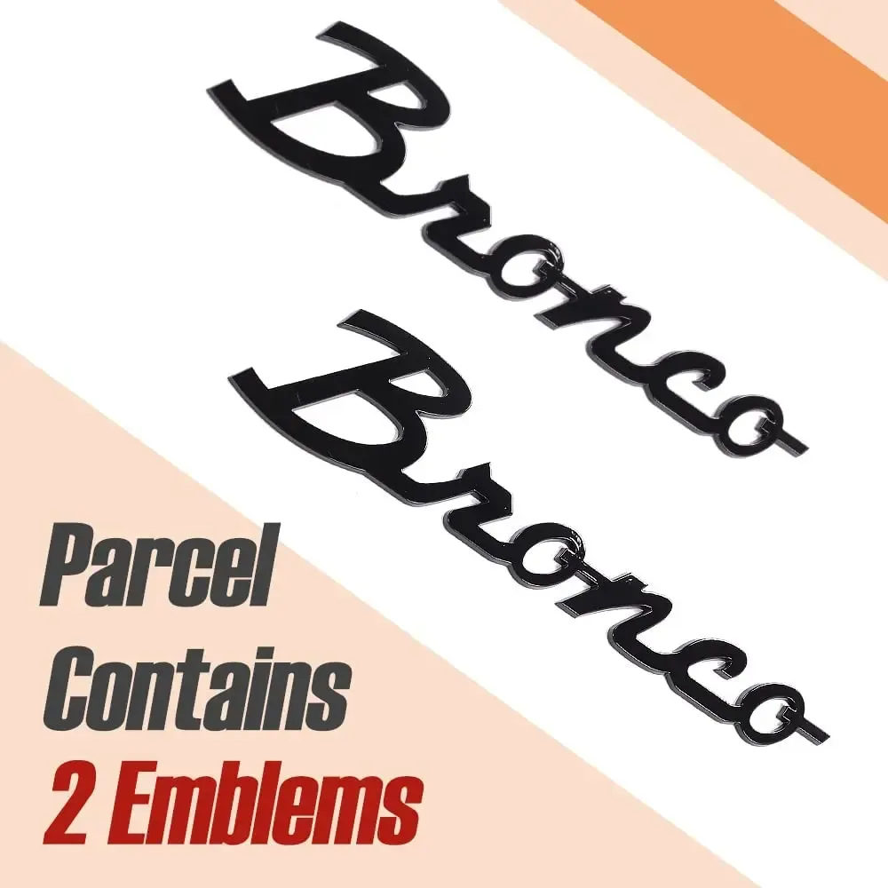 Bronco 2021-2023 Fender Side emblem with 3-M Adhesive Tape - Truck ...