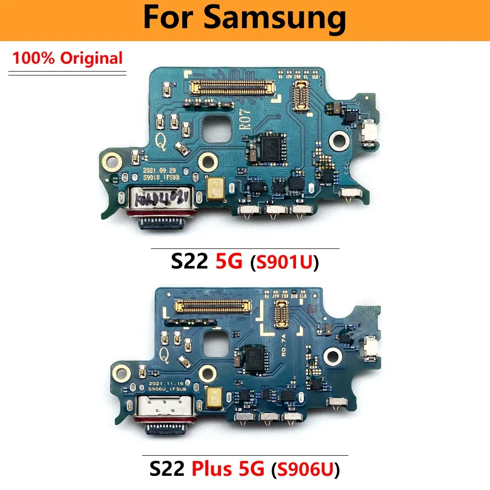 USB Charging Port Flex Cable Replacement for S22/S22+/S22 Ultra S901B/U ...