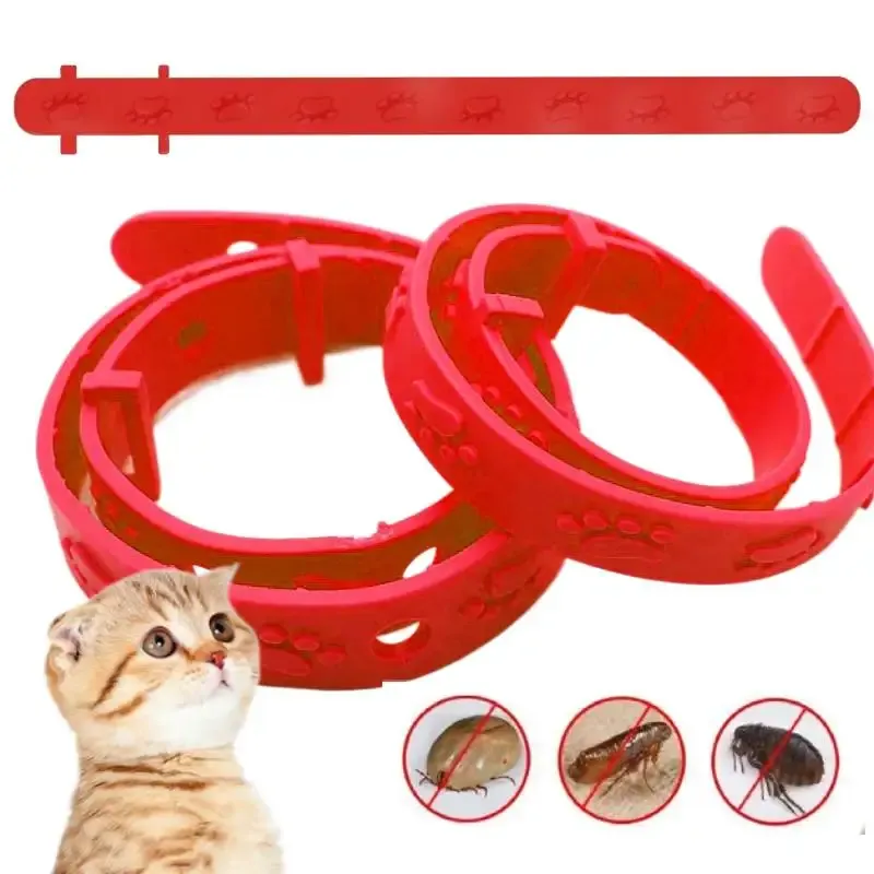DHgate.com:Cat Flea Killer Adjustable Collar Rose Red Rubber Effective ...