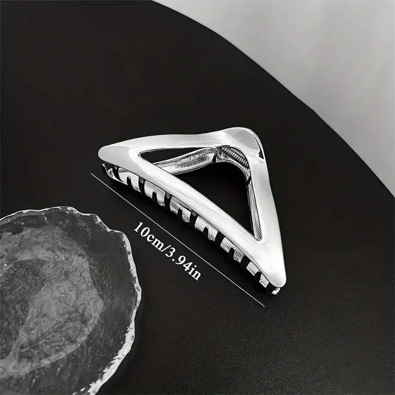 DHgate.com:New! Silver Metal Hair Claw Clips for Women - Geometric ...