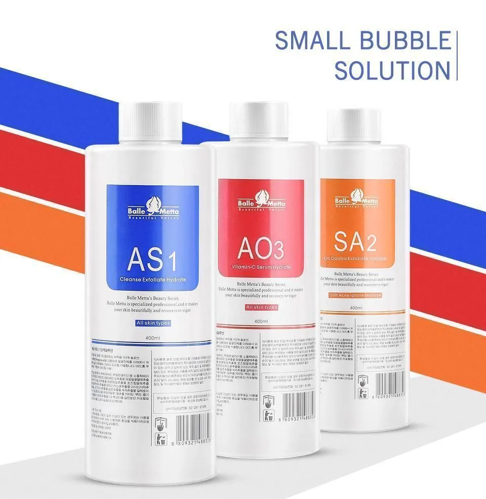 Microdermabrasion As1 Sa2 Ao3 3 Aqua Peeling Solution Bottle Facial ...