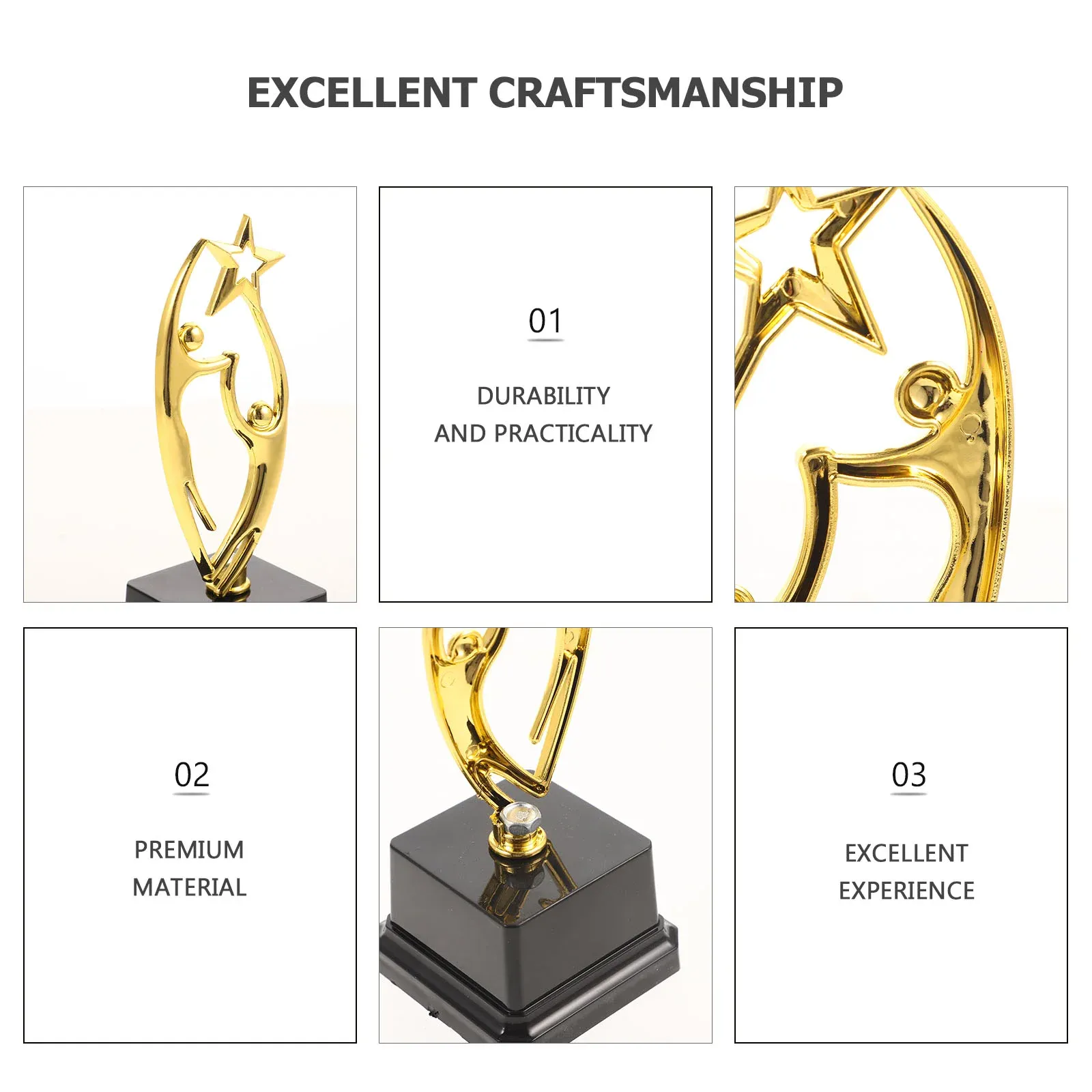 Mini World Cup Trophy Set: Gold Colored Winner Cups, Medals & Prizes ...