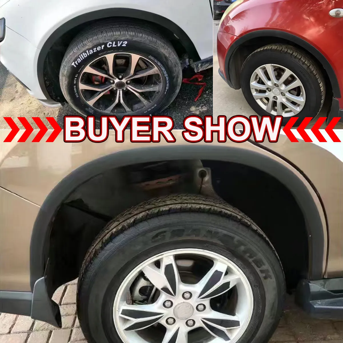 DHgate.com:3M Car Fender Flares Arches Extenders Rubber Eyebrow ...