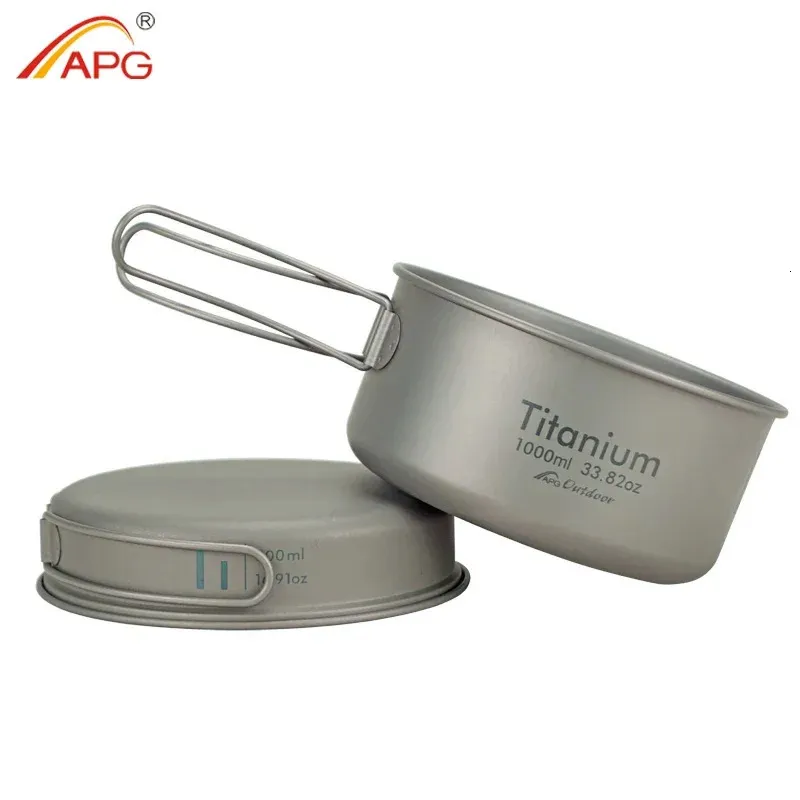 Ultralight Camping Cookware Set - Portable Outdoor Pan & Bowl Set with ...