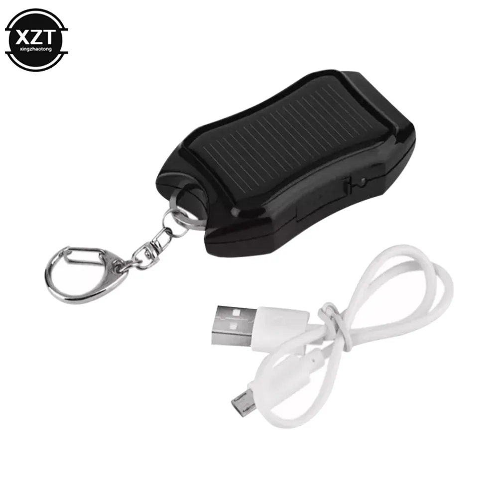 Portable Solar Power Bank Phone Charger, 1200mAh Keychain Solar Charger ...
