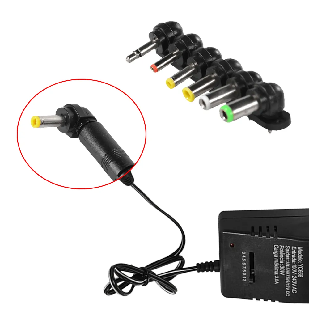 DHgate.com:Adapter Power Supply Adjustable Charger Universal DC Voltage ...
