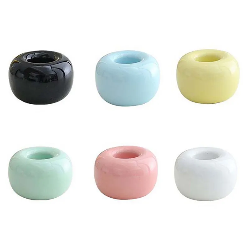 Mini Donut Ceramic Toothbrush Holder Bathroom Storage Accessories ...