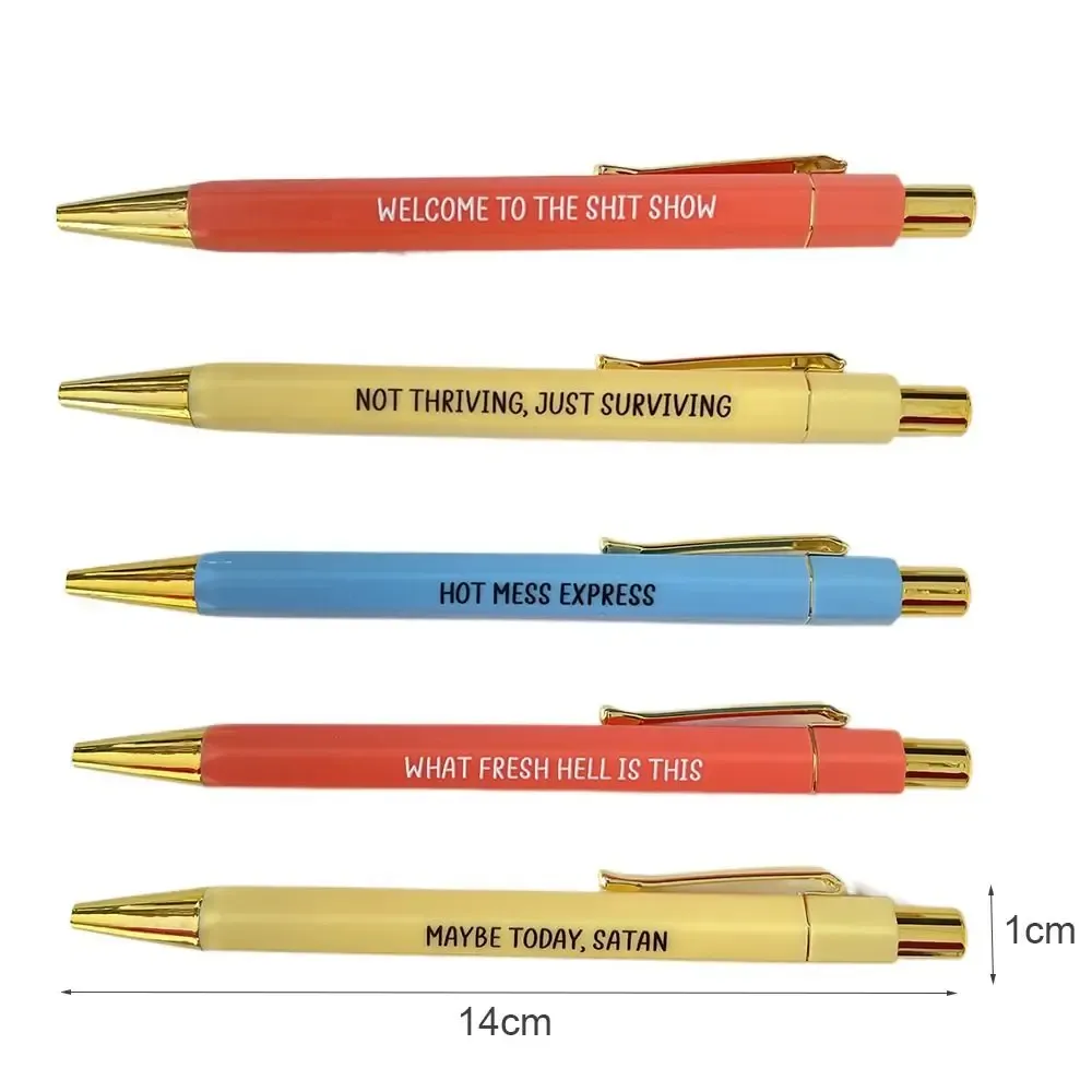 Funny Office Pens - Novelty Ballpoint Pens with Sparkly Design ...