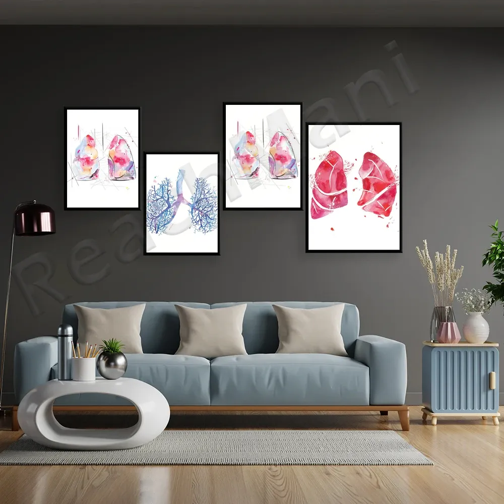 Trachea Anatomy Poster Respiratory Therapy Lung Art Print Speech ...