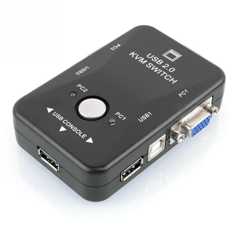 DHgate.com:4K 2-Port VGA Switch USB 2.0 KVM Switcher Mouse Keyboard ...