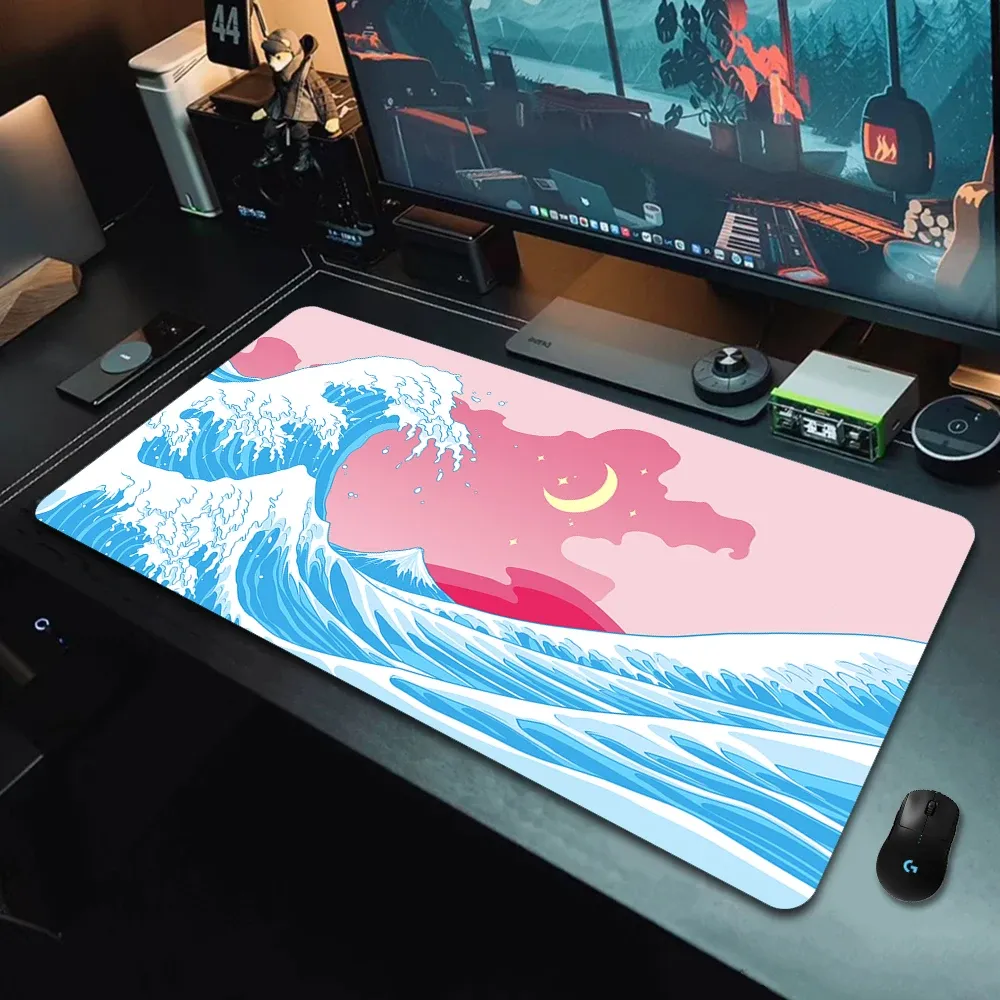 Large Mouse Pad Desk Mat 900x400mm Gamer Office Mat, Artistic Great ...
