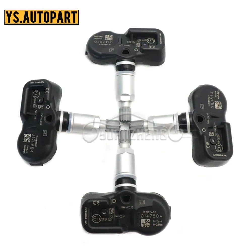 Upgraded Toyota Hiace Hilux Fortuner 433MHz TPMS Sensor Tire Pressure ...