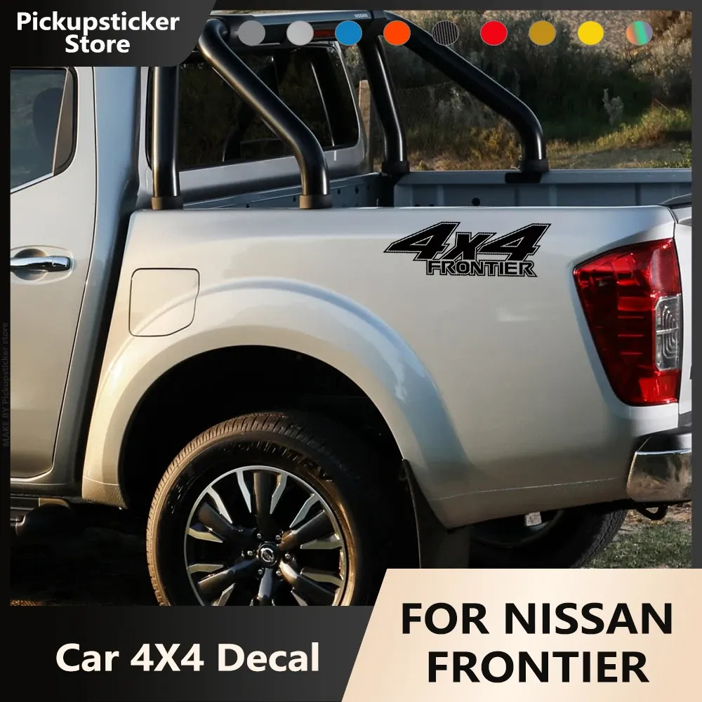Truck Bed Decals - 4x4 Off-Road Vinyl Graphics for Nissan Frontier ...