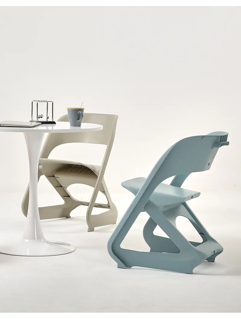 INS Nordic Plastic Chair Simple Backrest Chair Casual White Dining ...