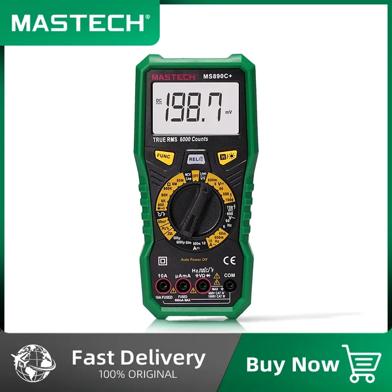 Mastech MS890A MS890B MS890C+ MS890D+ Digital Multimeter Auto AC/DC ...