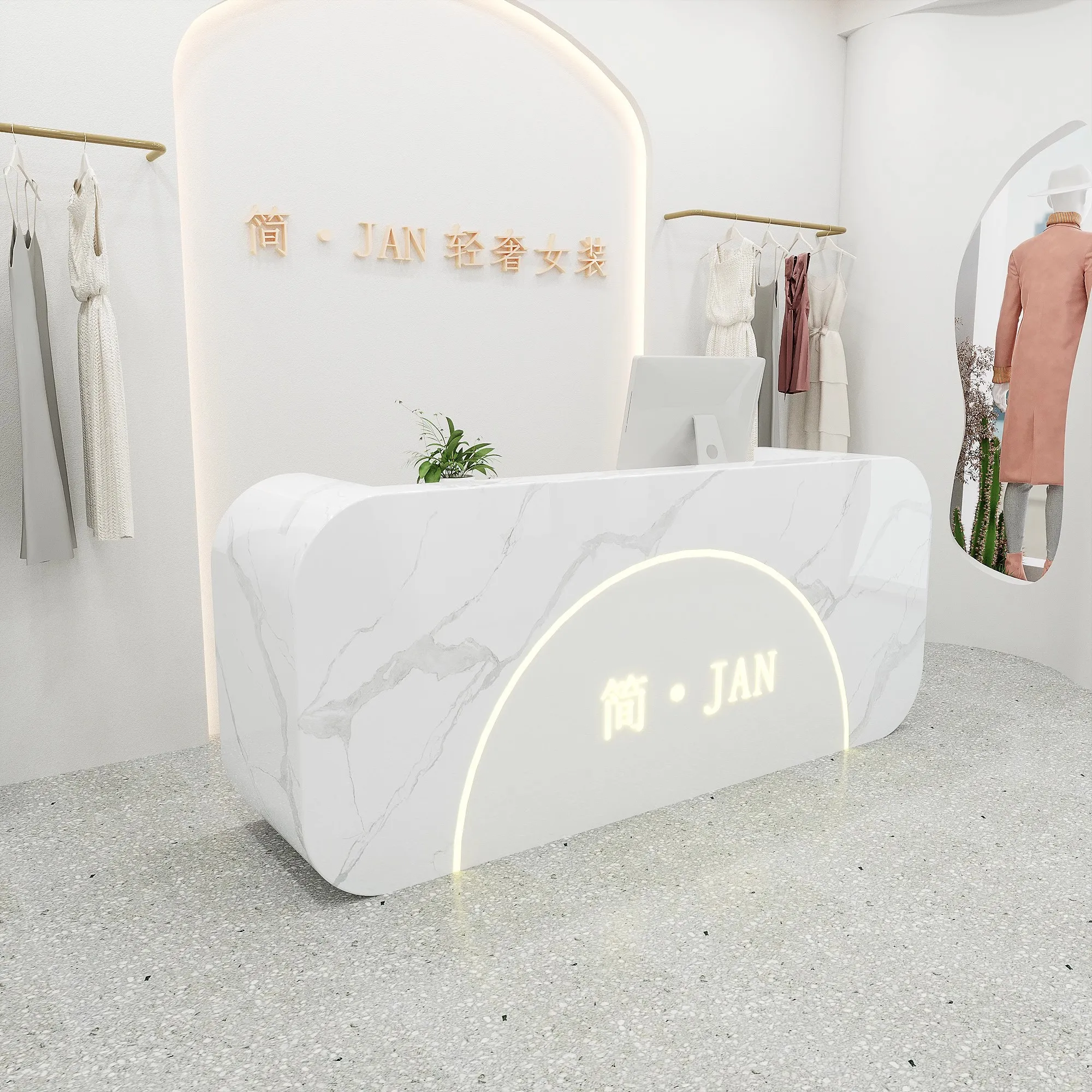 Luxury Furniture For Shop, Office, Salon, Reception, Cashier Simple ...