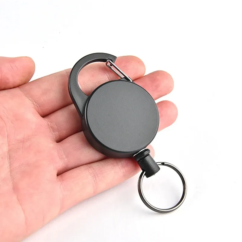 Retractable Keychains: Heavy Duty, 5 Pack, Anti Theft, With Carabiner ...