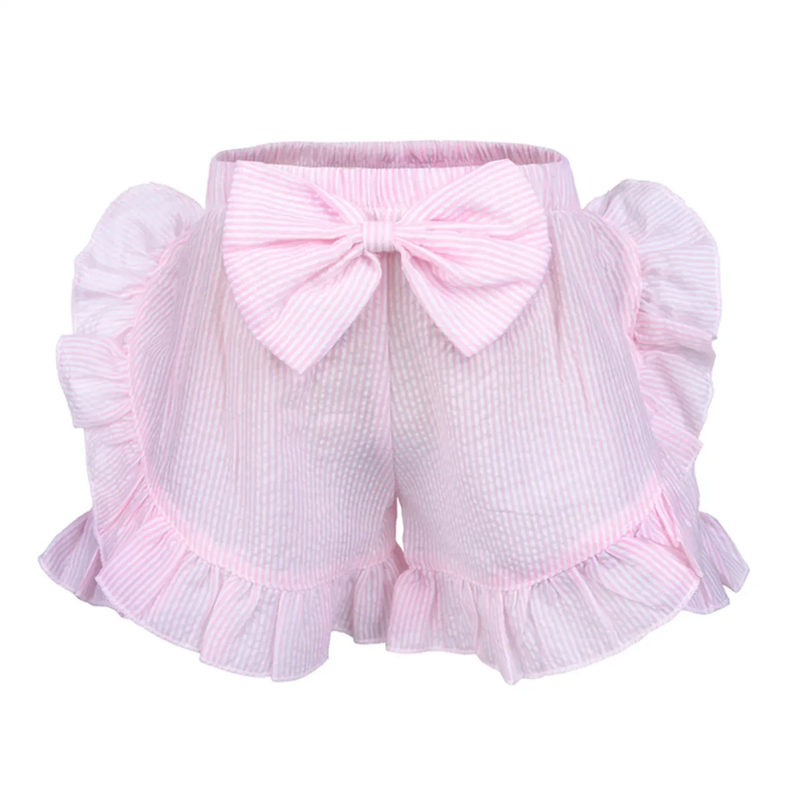 DHgate.com:Baby Girls Seersucker Ruffle Lace Diaper Cover Shorts for ...