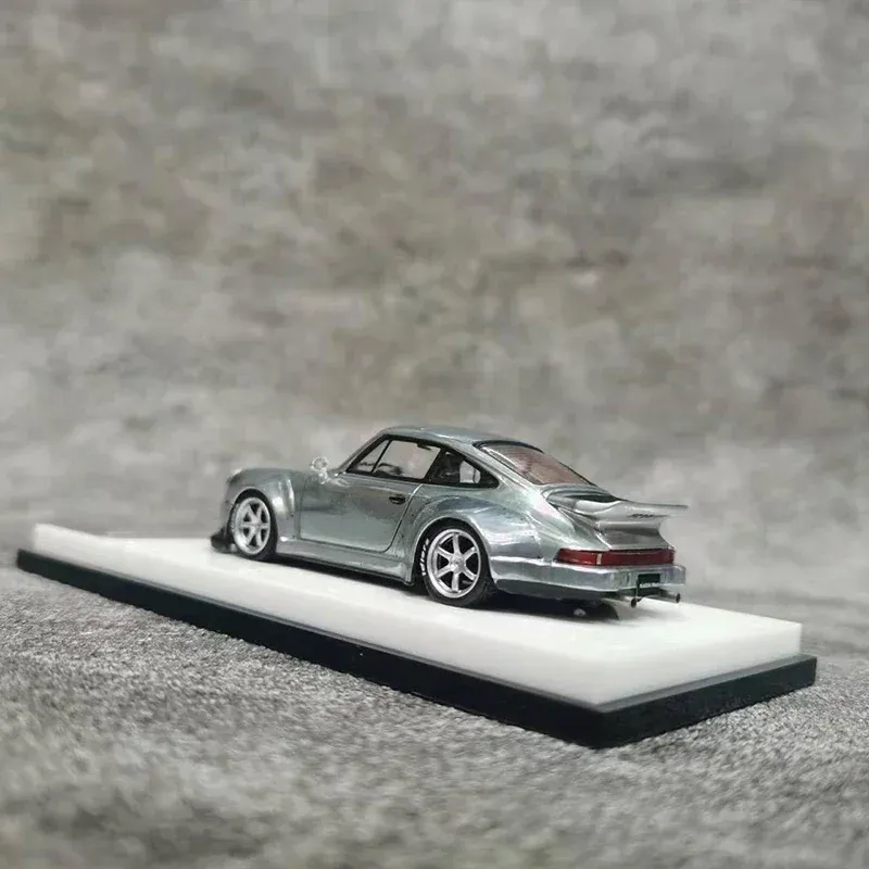 MC 1:64 Model Car RWB 930 Alloy Die Cast Sport Vehicle Duck Wing Silver ...