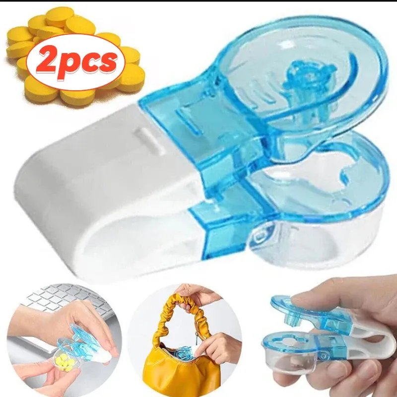 2-Pack Portable Pill Popper - Blister Pack Opener Tool, No-Touch Tablet ...