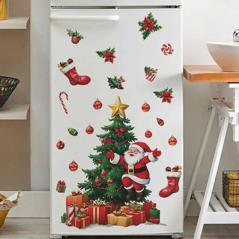 Festive Christmas Refrigerator Magnets - Holiday Decor, Xmas Fridge ...