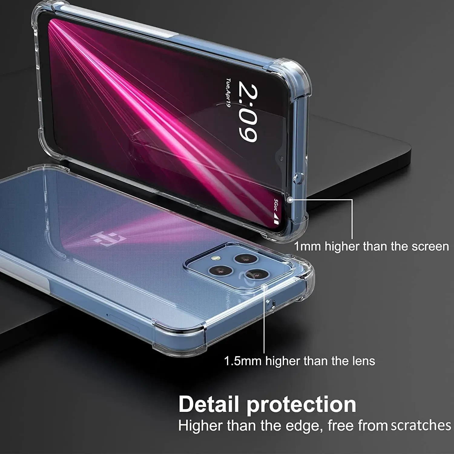Revvl 6 5G Case with Shock Absorption, Anti-Scratch, Full Protection ...