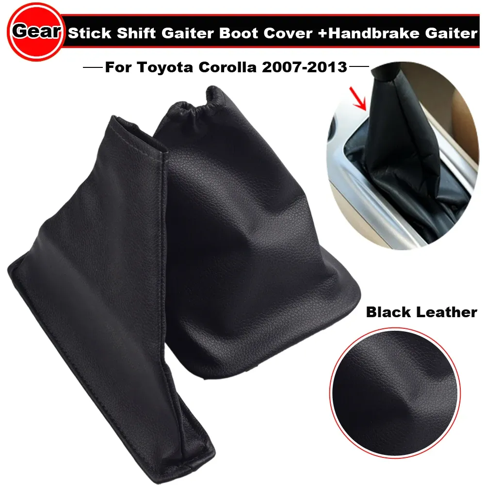 DHgate.com:2024 Genuine Leather Car Shift Gear Stick Handbrake Gaiter ...