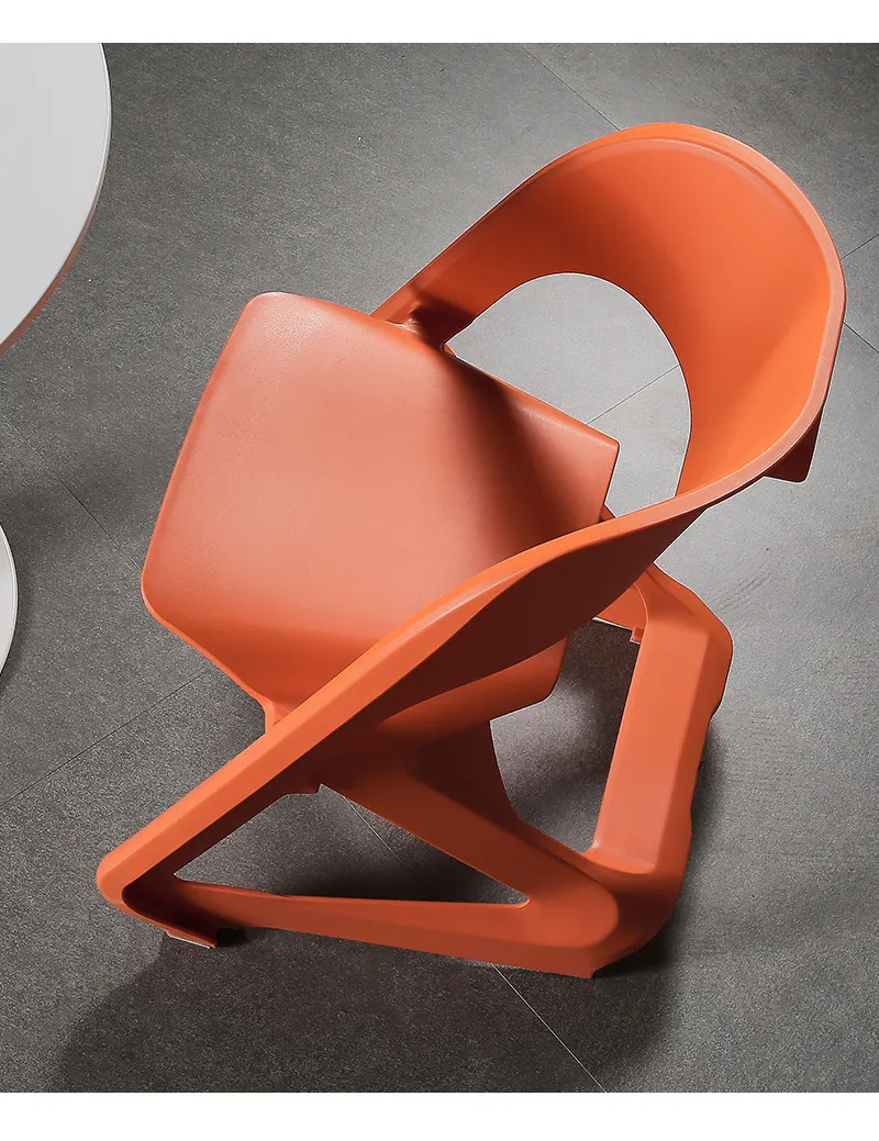 INS Nordic Plastic Chair Simple Backrest Chair Casual White Dining ...