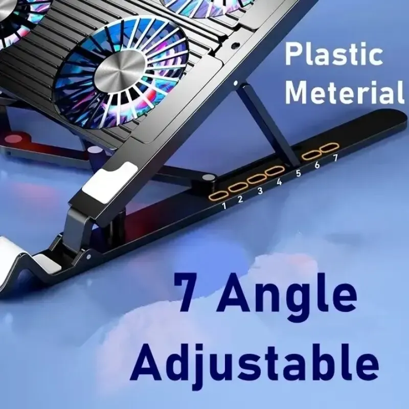 ICE COOREL Foldable Laptop Cooler With 7 Gears And Adjustable Gaming ...