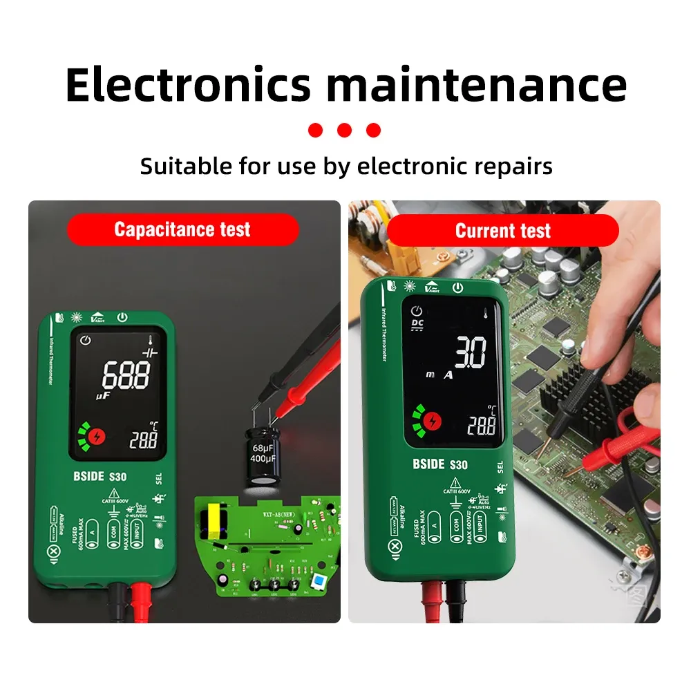 DHgate.com:BSIDE S30 4-in-1 Digital Multimeter, Infrared Thermometer ...