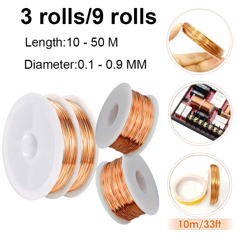 DHgate.com:3-9pcs Enameled Copper Wire, Transformer Coil Winding Wire ...