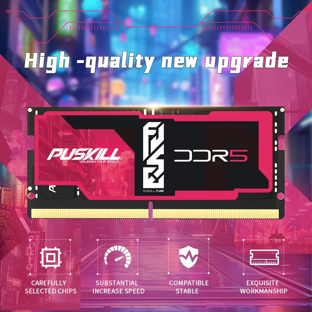 DHgate.com:PUSKILL DDR5 32GB/16GB/8GB 5200/5600MHz Sodimm Notebook ...