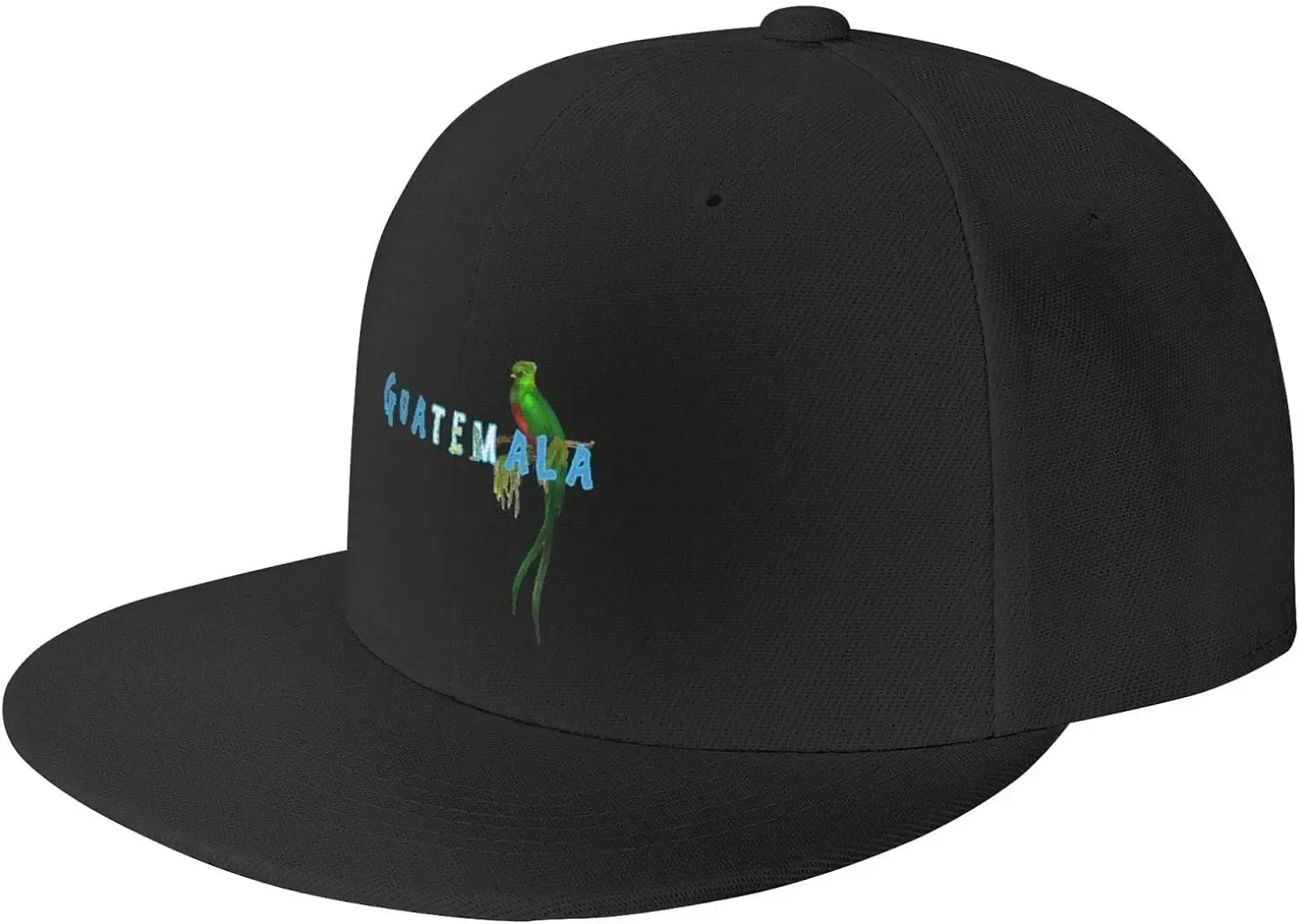 Guatemala Flag Map And Quetzal Bird Baseball Cap Adjustable Solid Flat ...