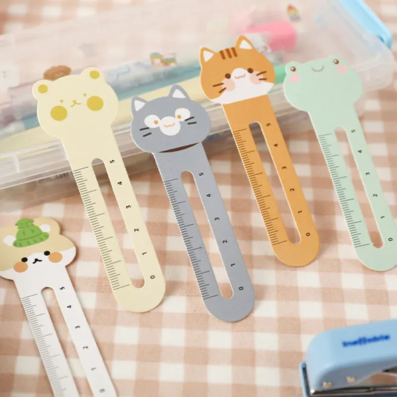 DHgate.com:30 Pcs Kawaii Animal Paper Bookmarks Straight Rulers for ...