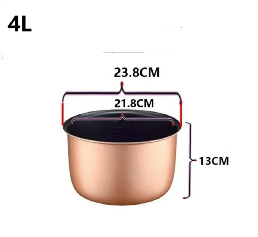 2L 3L 4L 5L Latest Technology Gold Rice Cooker Pot Aluminum Alloy Tank ...