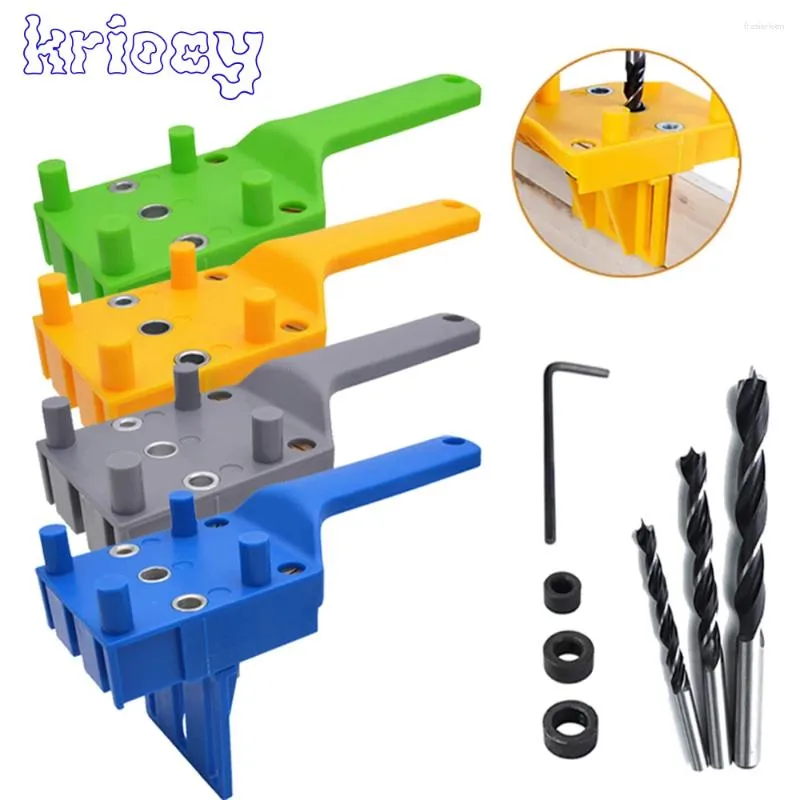 DHgate.com:Pro ABS Pocket Hole Woodworking Jig Kit w/ 6/8/10mm Drill ...
