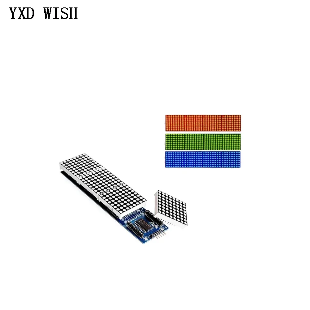 Programmable Led Display Board 4 In 1 Dot Matrix Module With Red, Green ...