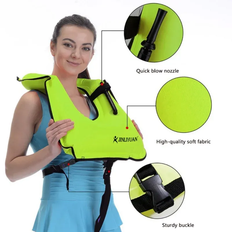 DHgate.com:Inflatable Snorkel Jacket with Leg Straps for Men and Women ...